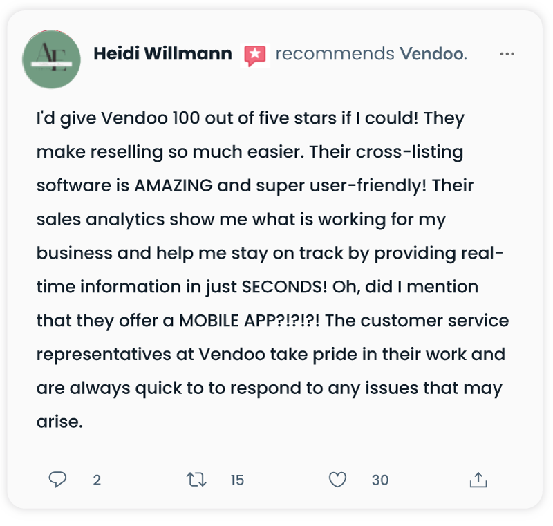 Boost Your Mercari Sales with Vendoo | The #1 Reselling Tool